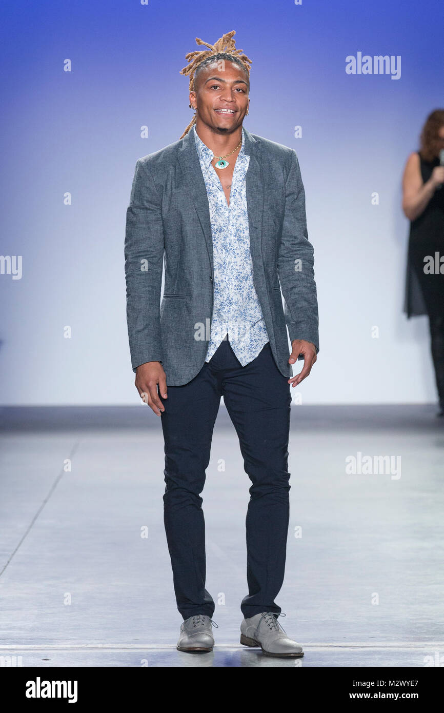 New York, United States. 07th Feb, 2018. Buster Skrine wearing jacket ...