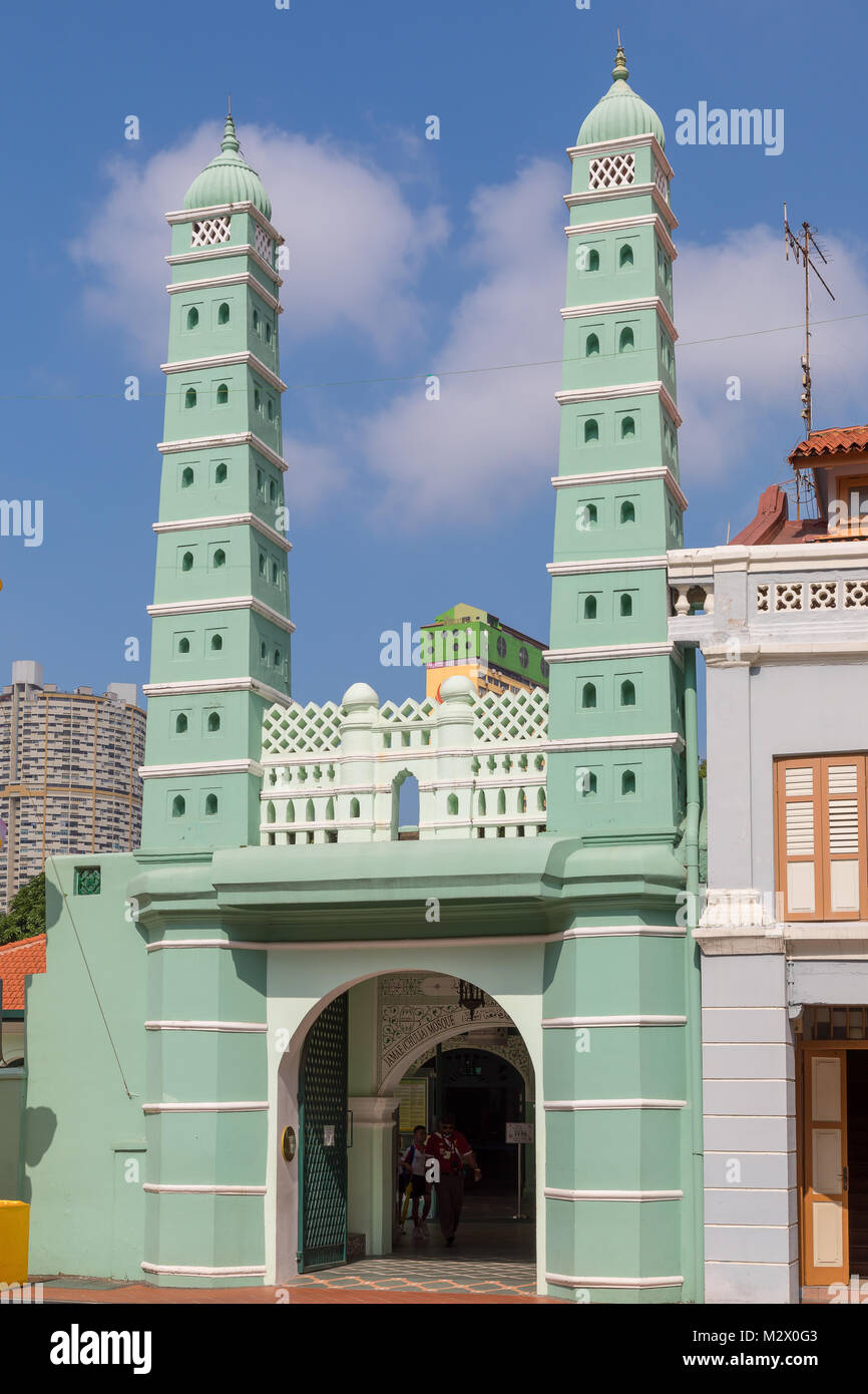Singapore Asia February 8, 2018 The Masjid Jamae (Chulia) in Singapore ...