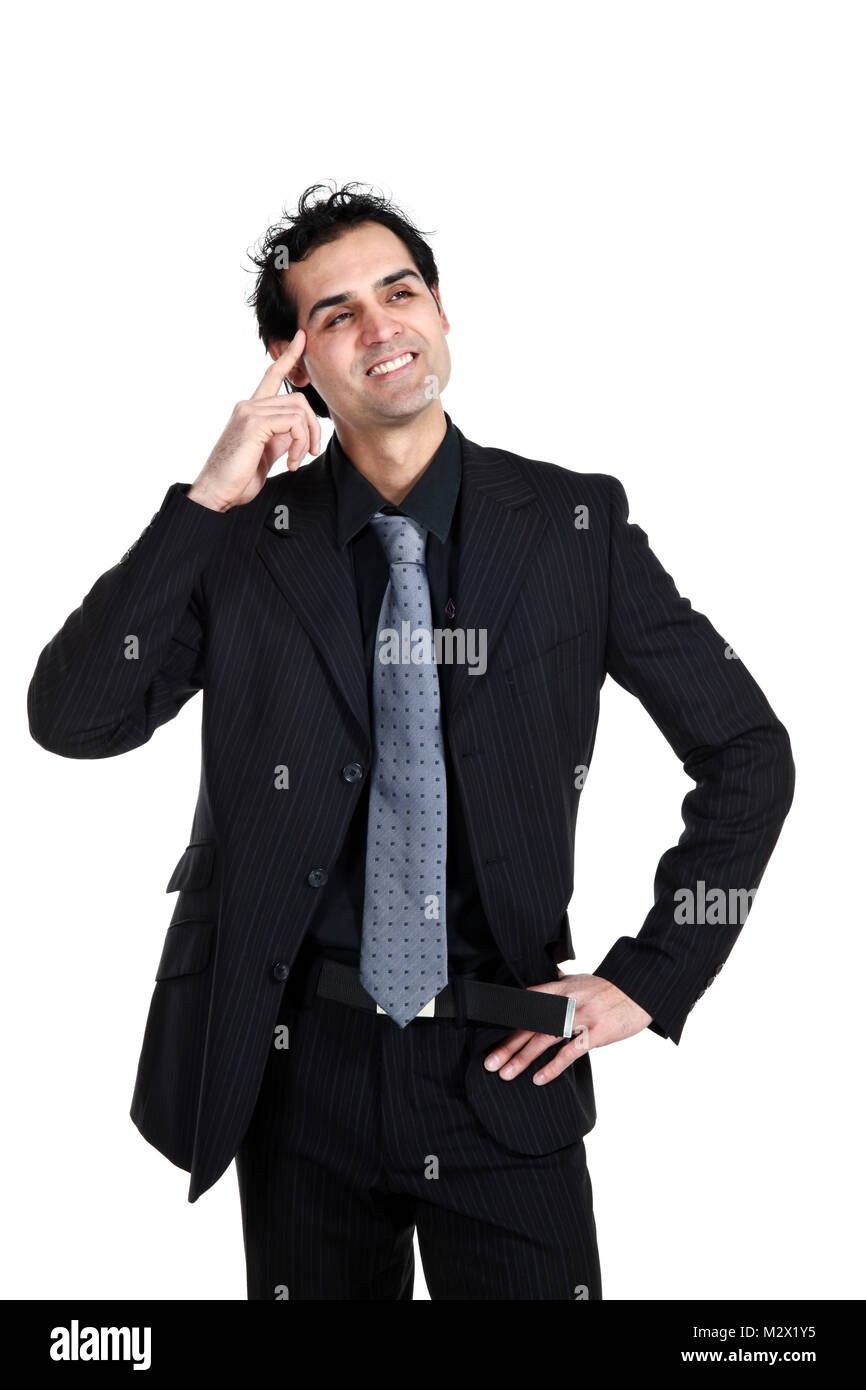 business man over white background Stock Photo - Alamy