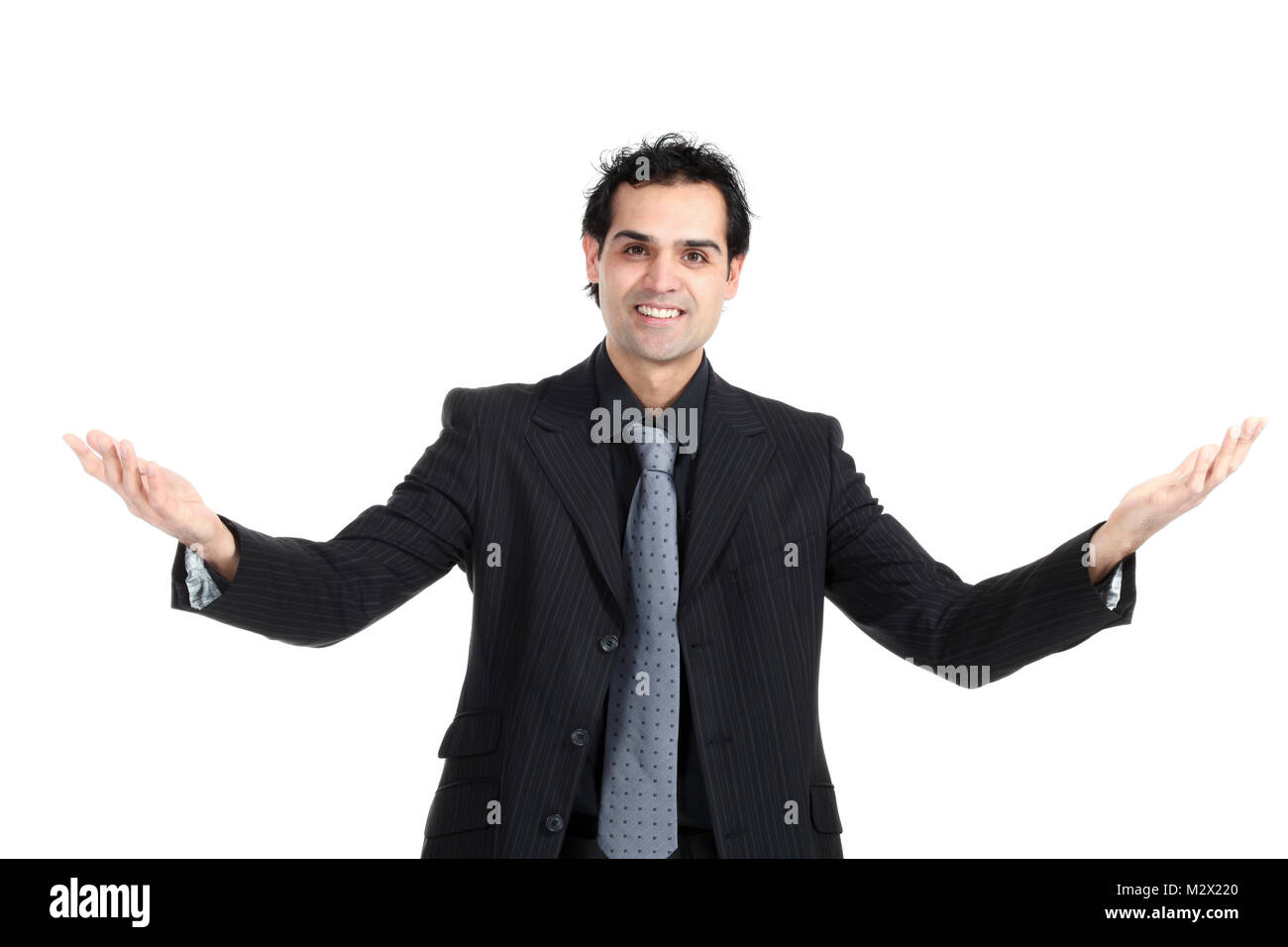 business man over white background Stock Photo - Alamy