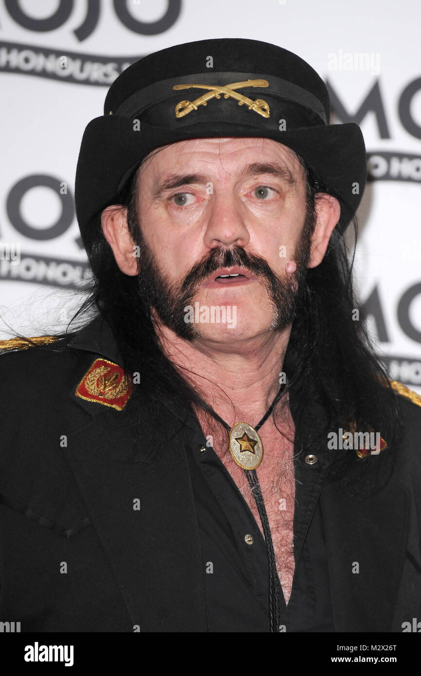 Lemmy attends The Mojo Honours List 2008 Award Ceremony at The Brewery ...