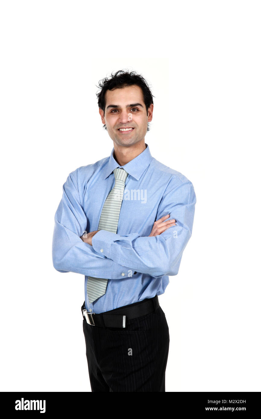 business man over white background Stock Photo - Alamy