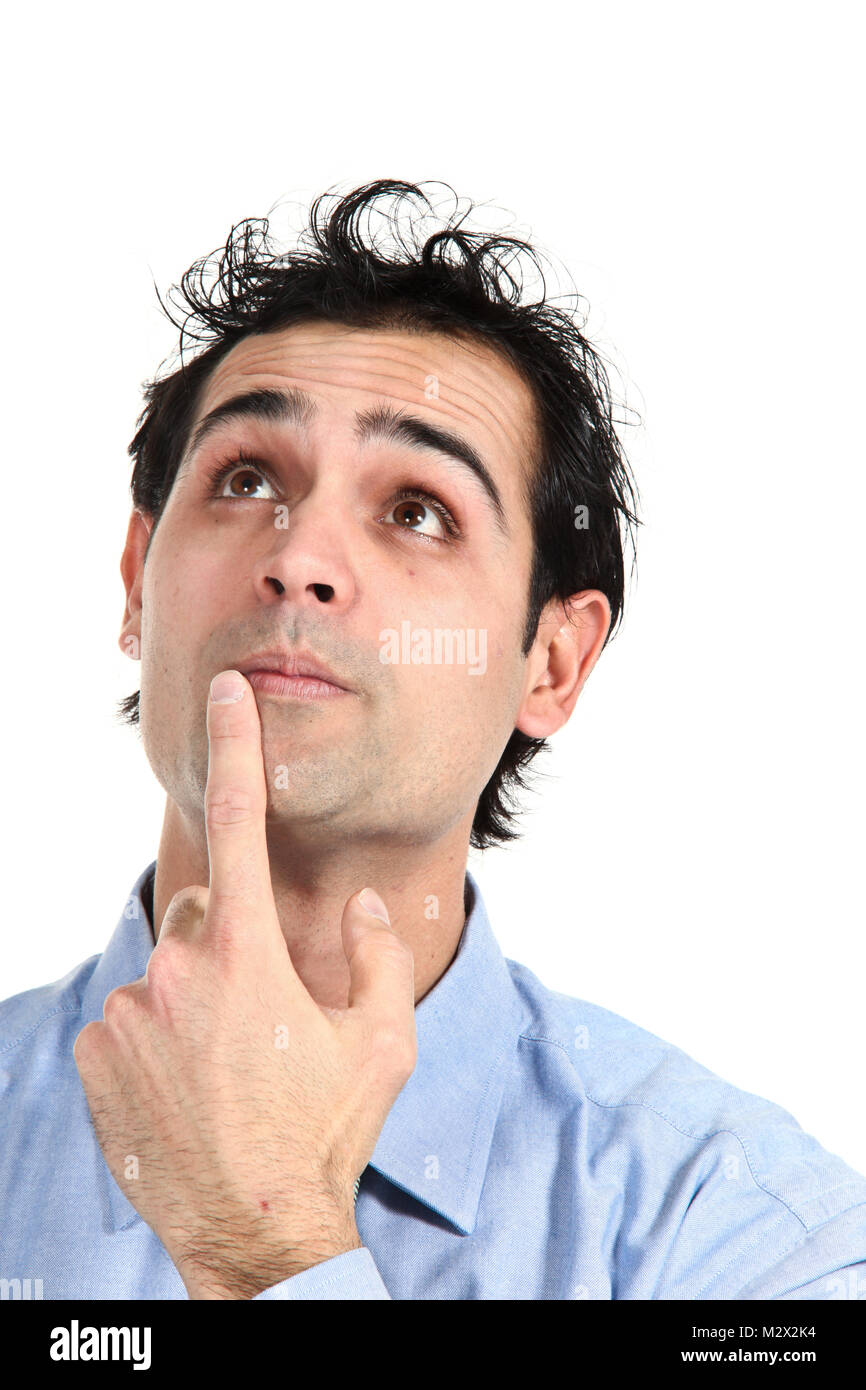 business man over white background Stock Photo - Alamy