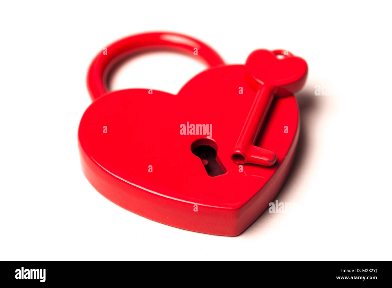 Heart shaped padlock. Valentines day love concept Stock Photo - Alamy