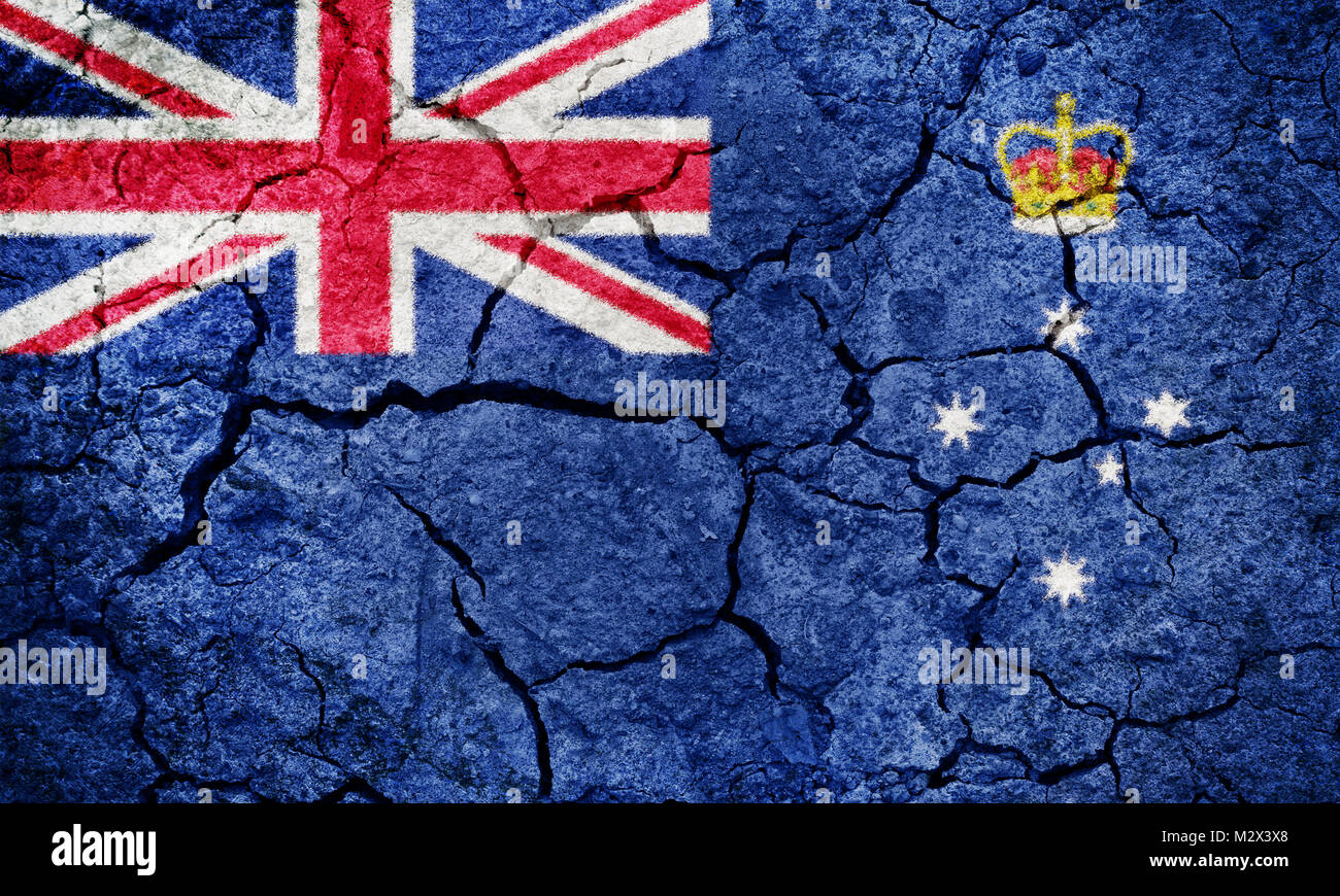 Victoria flag hi-res stock photography and images - Alamy