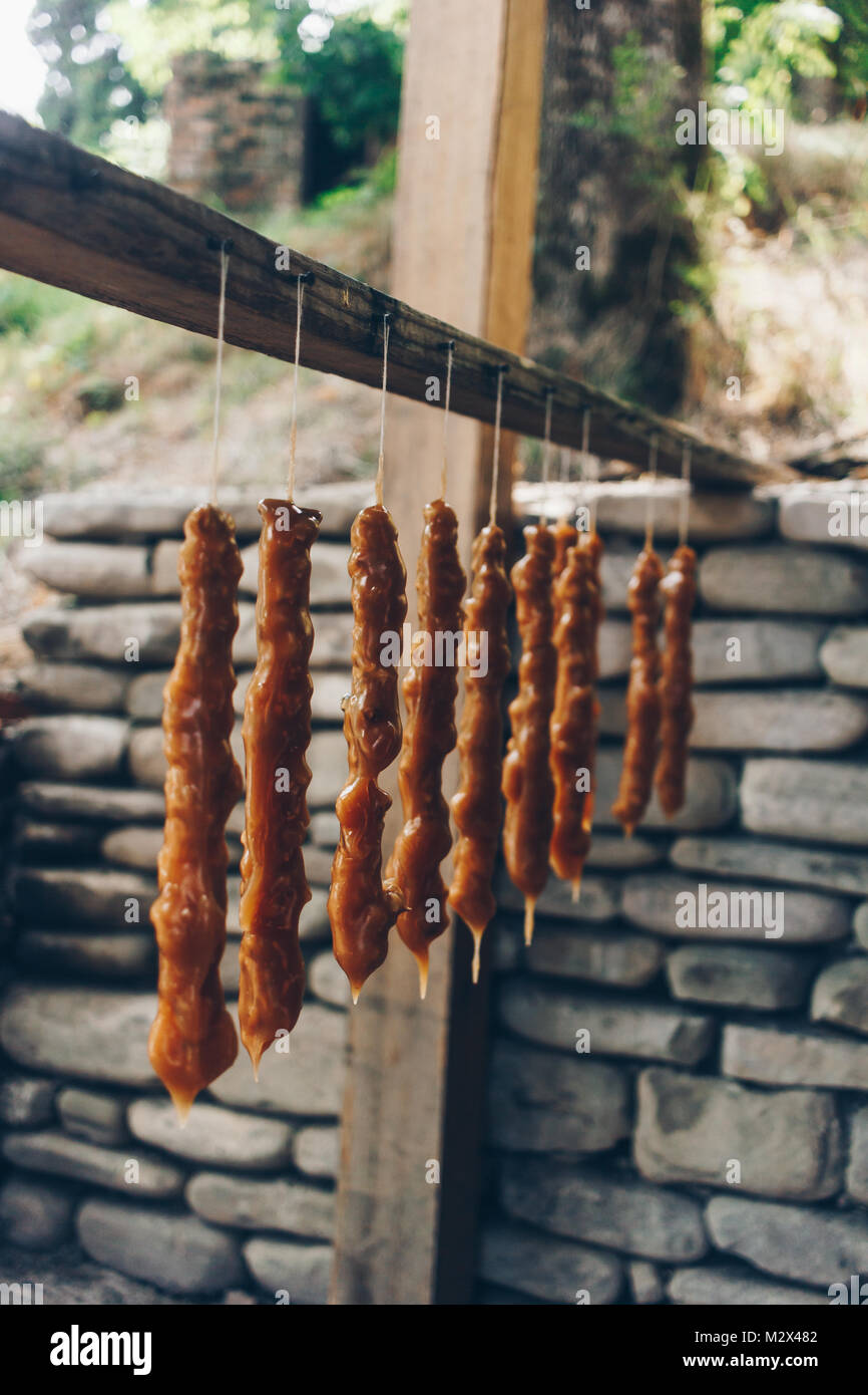 Churchkhela is a homemade Georgian product. Georgians usually make ...