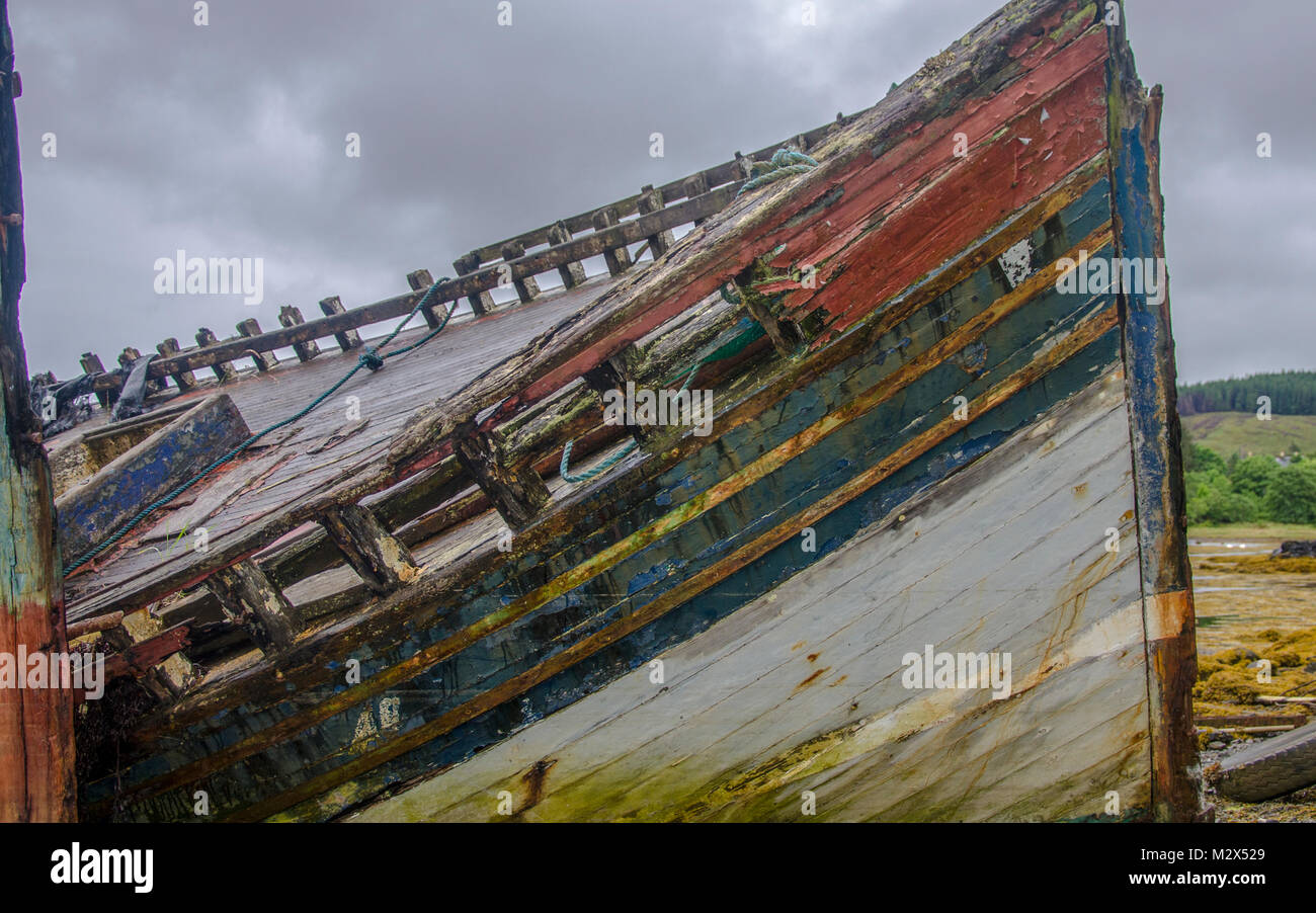 Ring net boats on the Isle of Mull, Scotland Stock Photo - Alamy