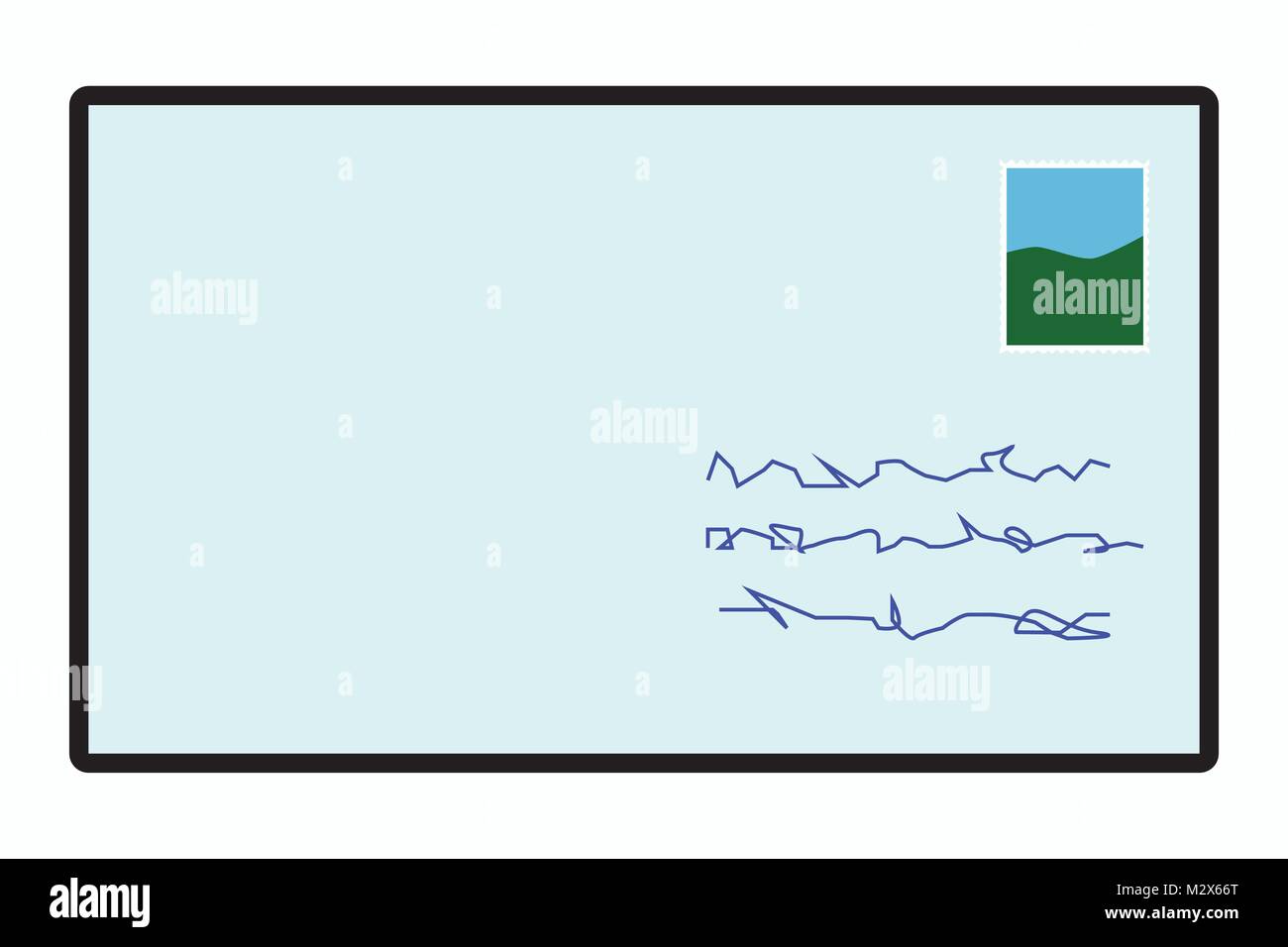 Mail icon, Post icon, letter symbol, illustration of envelope with ...