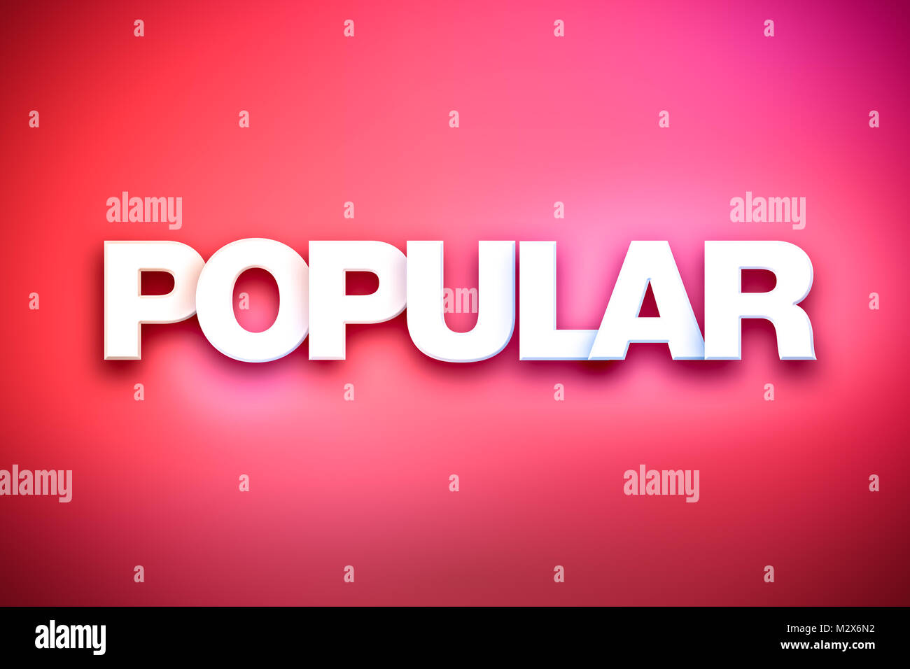 The word Popular concept written in white type on a colorful background ...