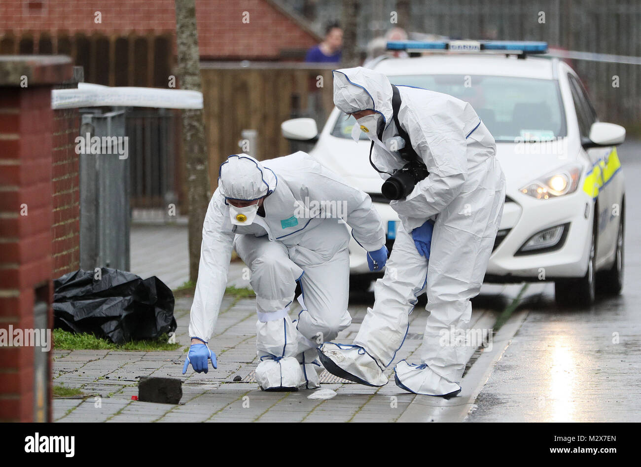 Forensic officers at the scene in Buirg an Ri Walk, Balgaddy, Co Dublin ...