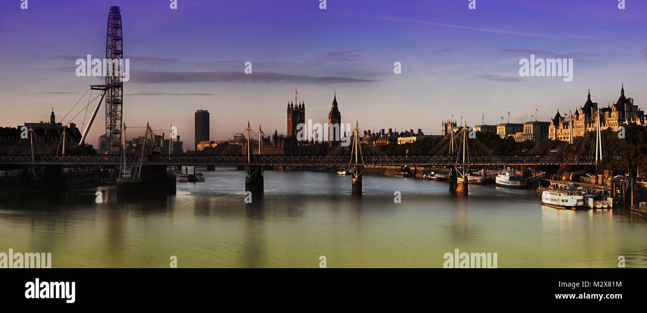 London panoramic dawn hi-res stock photography and images - Alamy