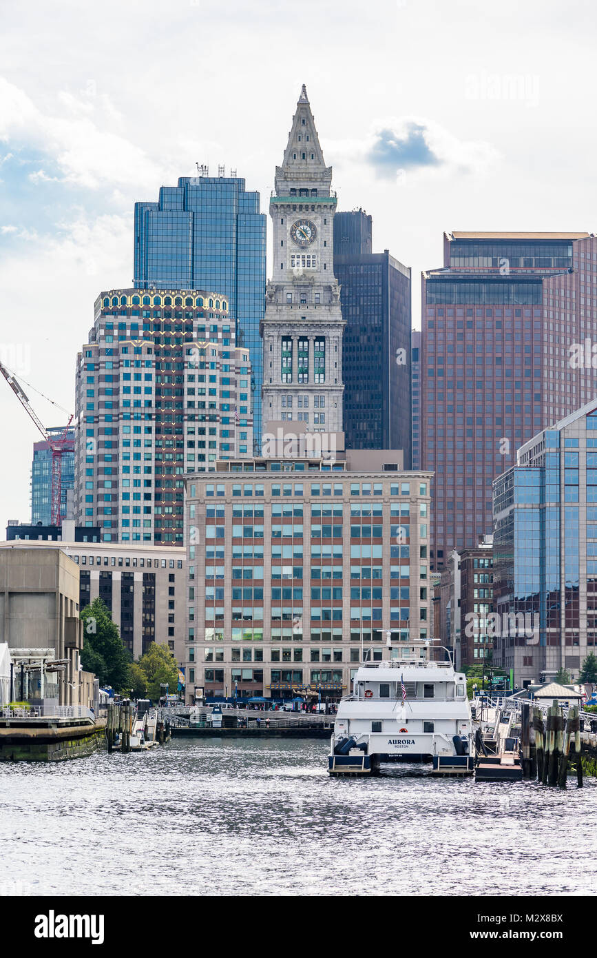 The tower of the custom house of Boston, the first skyscraper built in ...