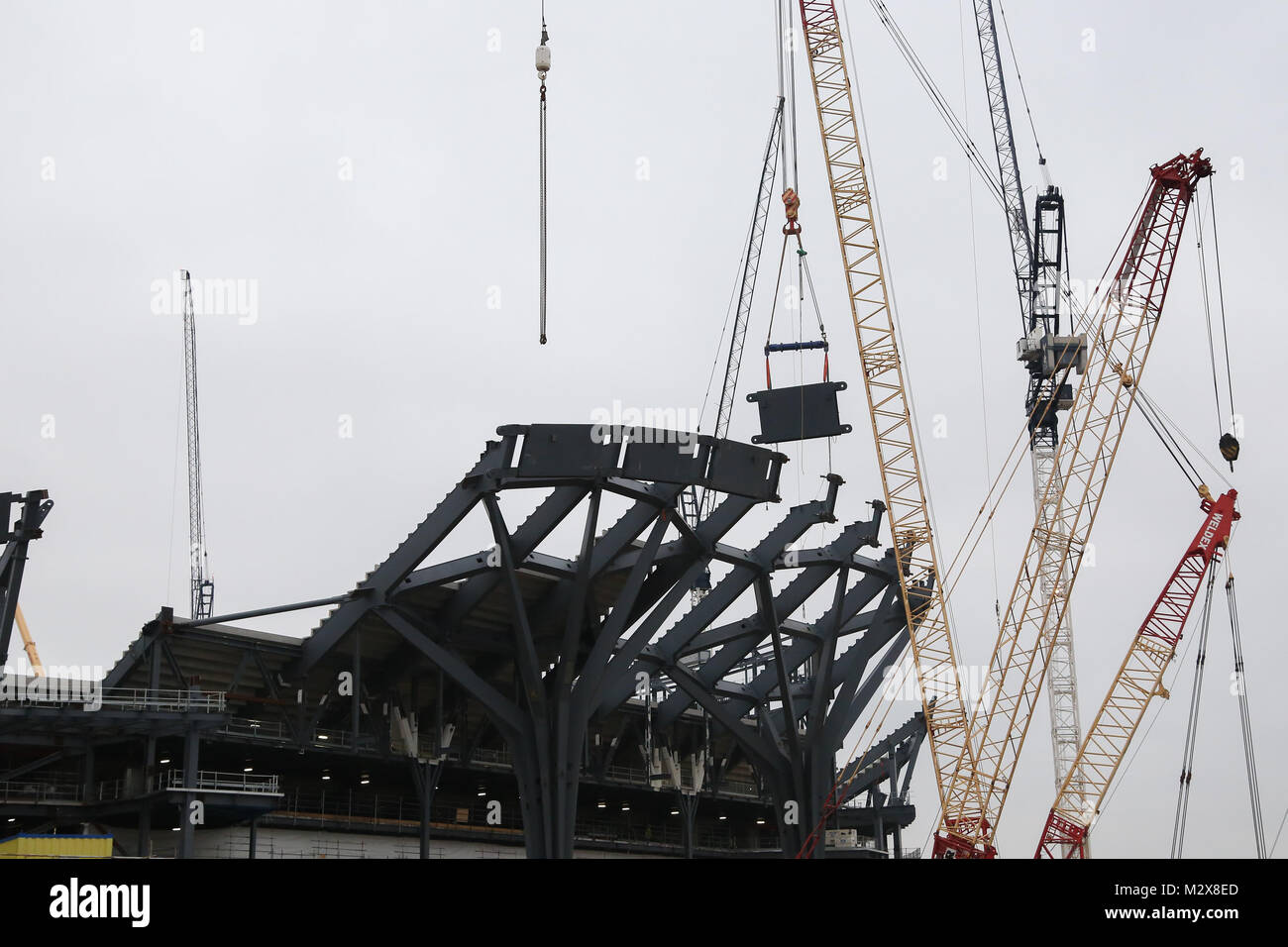 Construction continues on Tottenham Hotspur's new stadium, London ...