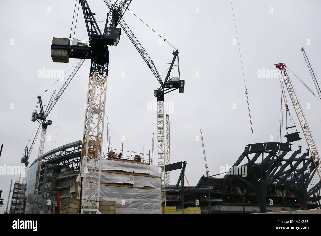 Construction continues on Tottenham Hotspur's new stadium, London ...