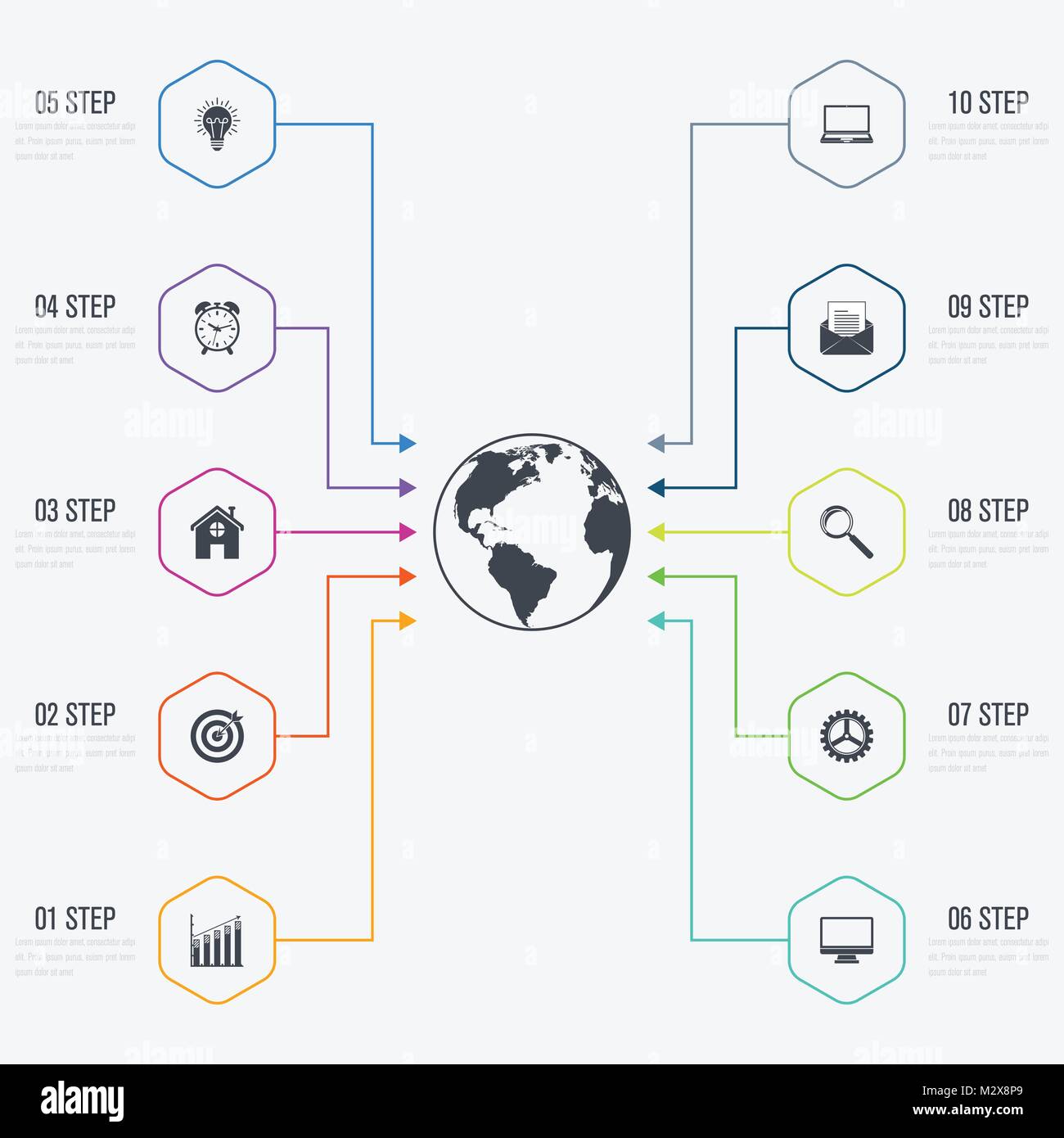 Infographic report template business Stock Vector Images - Alamy