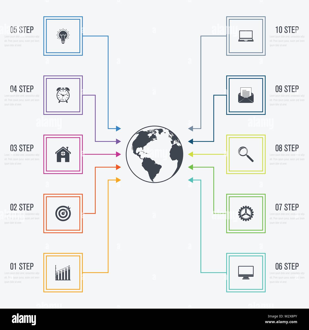 Business infographic chart Stock Vector Images - Alamy