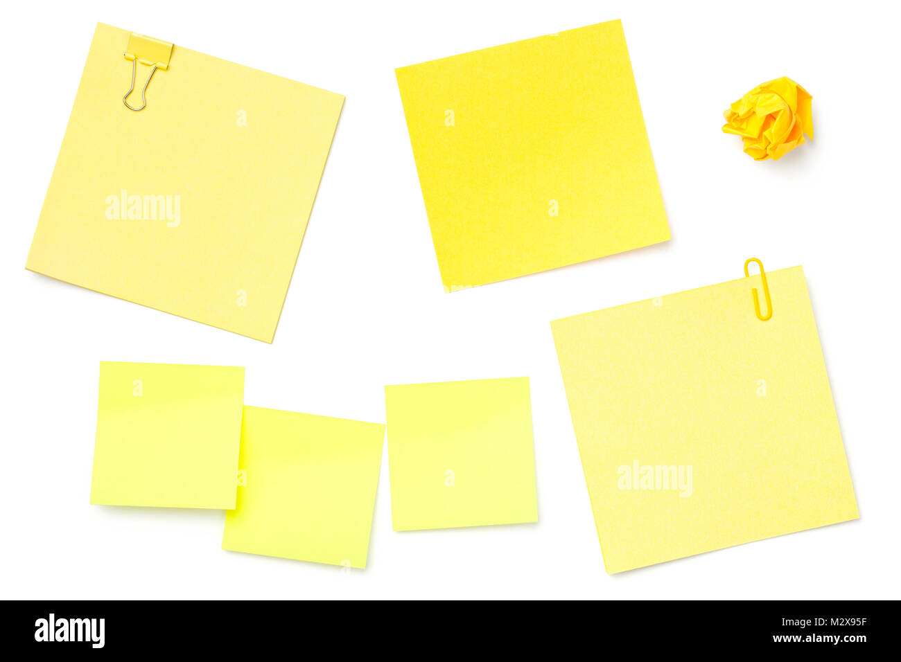 Sticky Post Note Paper Isolated on White Background. Pastel colors ...