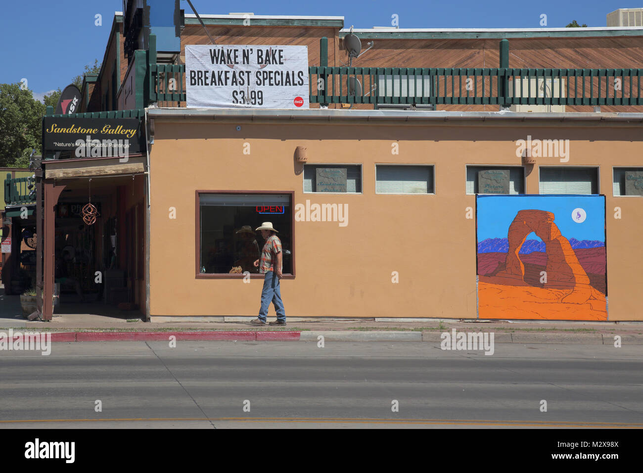 the old uranium mining town of moab in utah Stock Photo - Alamy