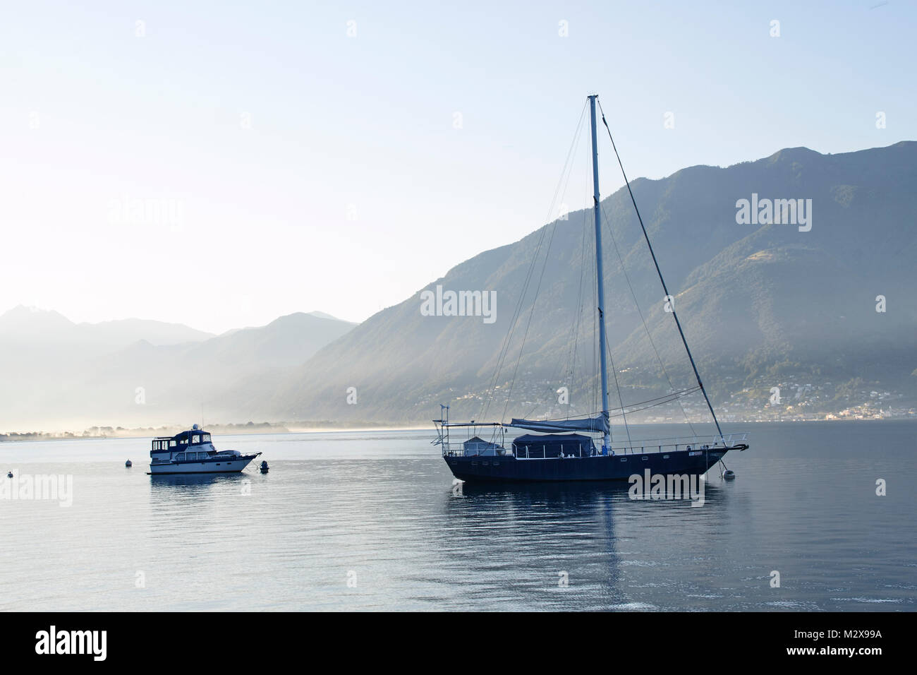 Locarno, Lago Maggiore by sunrise Stock Photo - Alamy