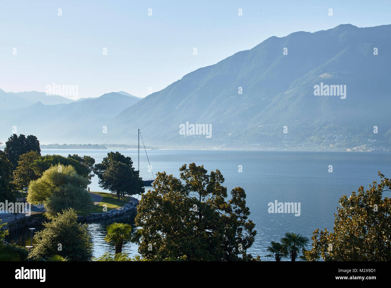 Locarno lake view, Lago Maggiore Stock Photo - Alamy