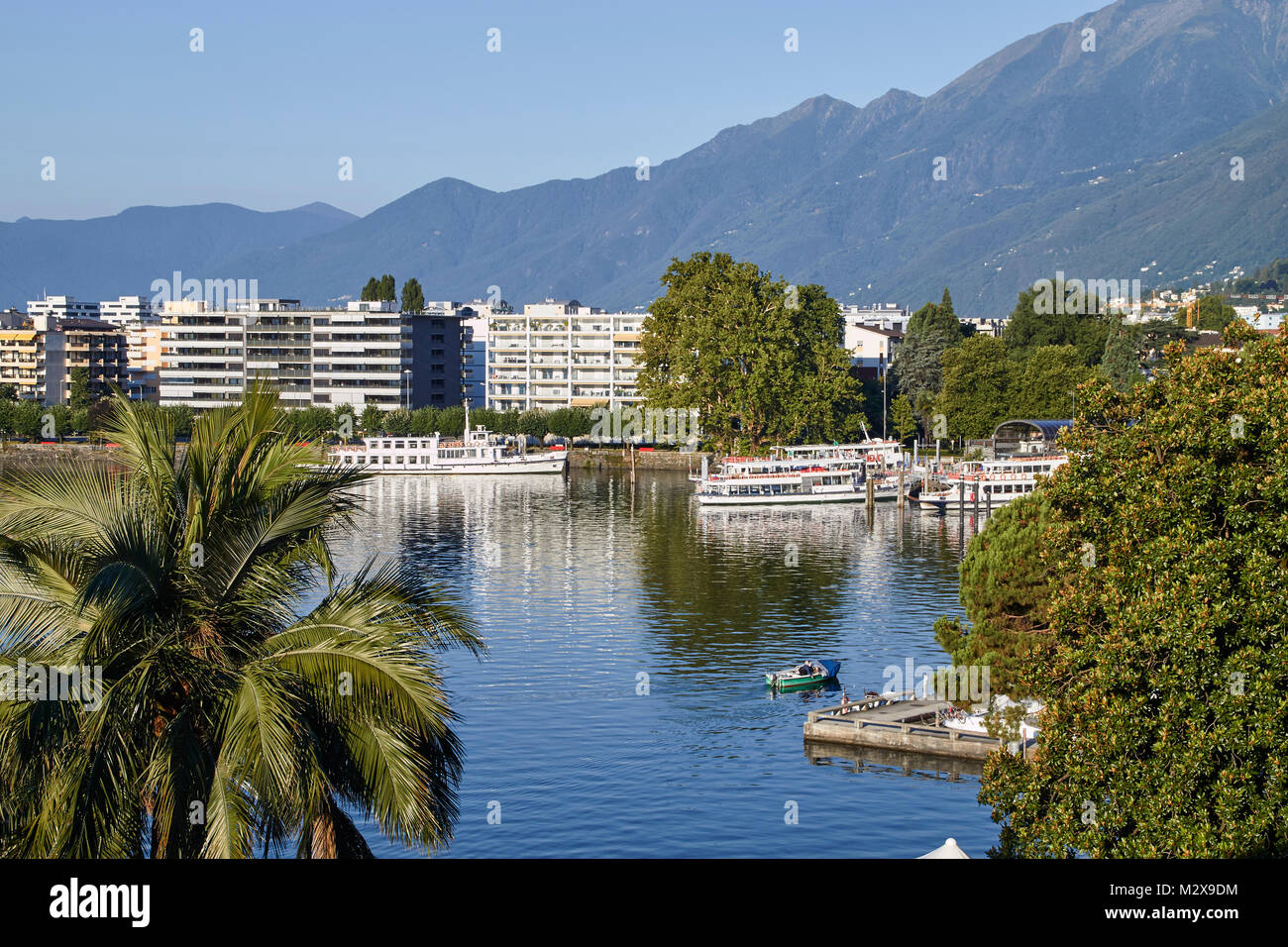 Locarno lake view, Lago Maggiore Stock Photo - Alamy