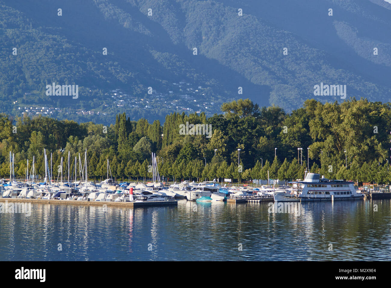 Locarno harbour, Lago Maggiore Stock Photo - Alamy