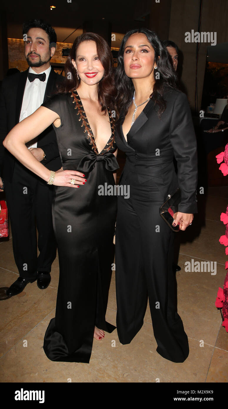 75th Annual Golden Globes Awards Roaming Featuring Ashley Judd Salma Hayek Where Beverly