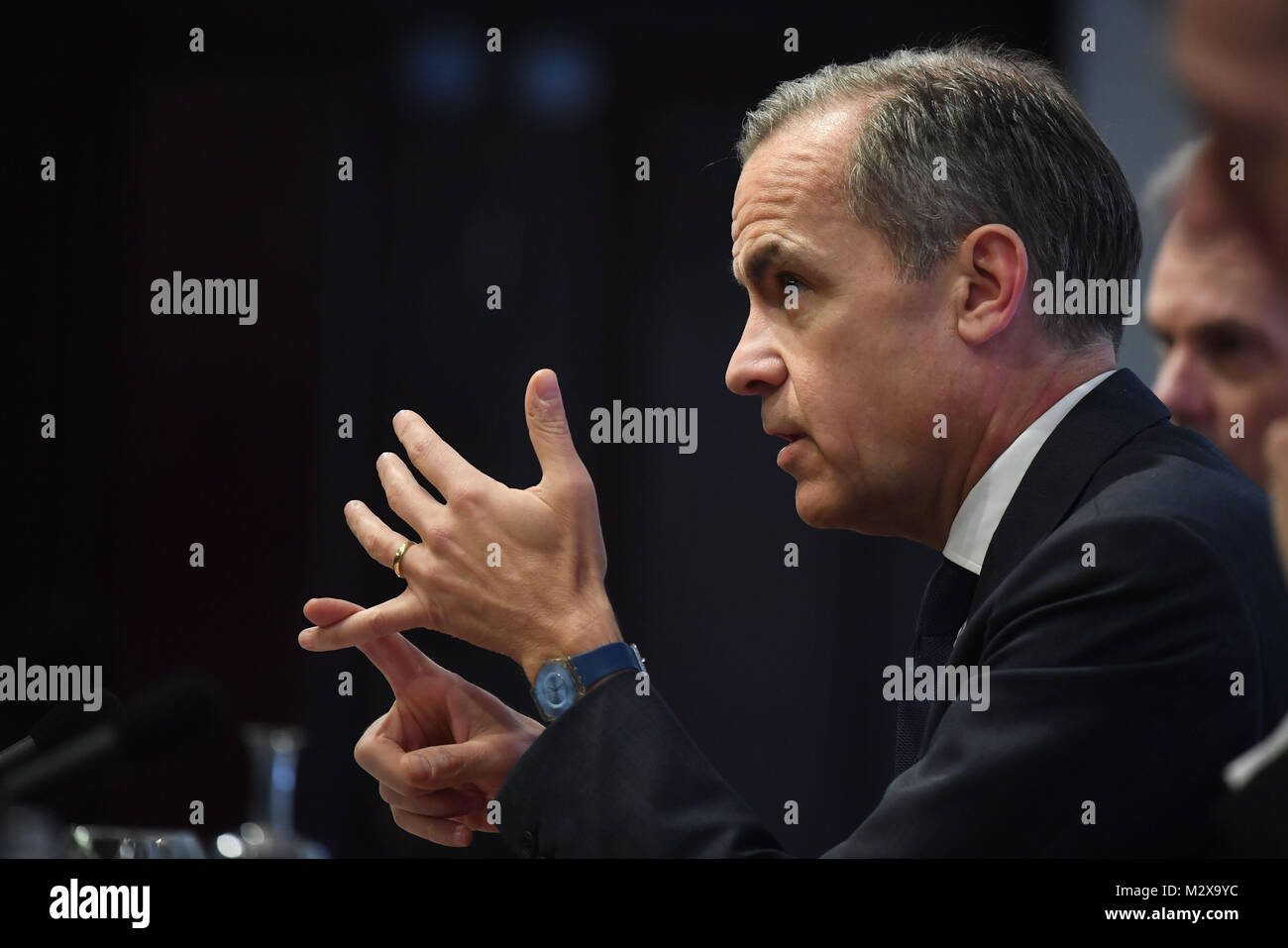 Bank of England Governor Mark Carney speaks during the central bank's ...