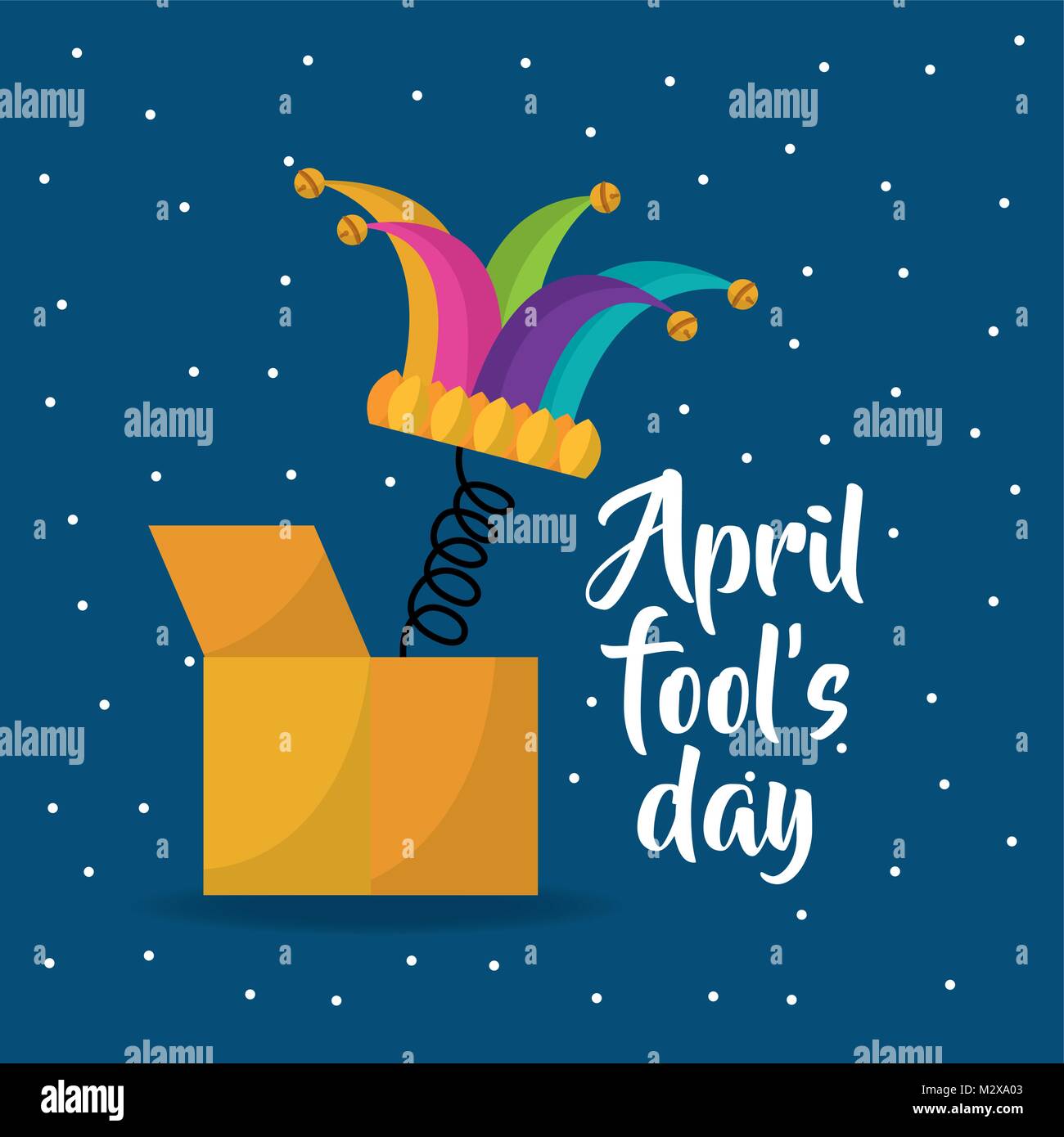 jester hat april fools day dots background Stock Vector Image & Art - Alamy