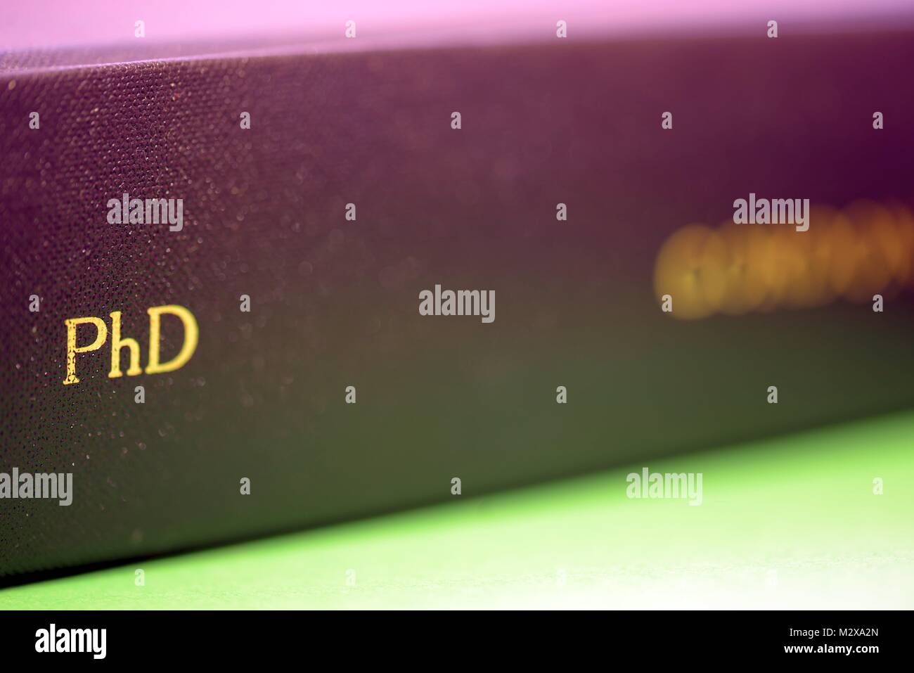 Completed PhD Dissertation Thesis Stock Photo - Alamy