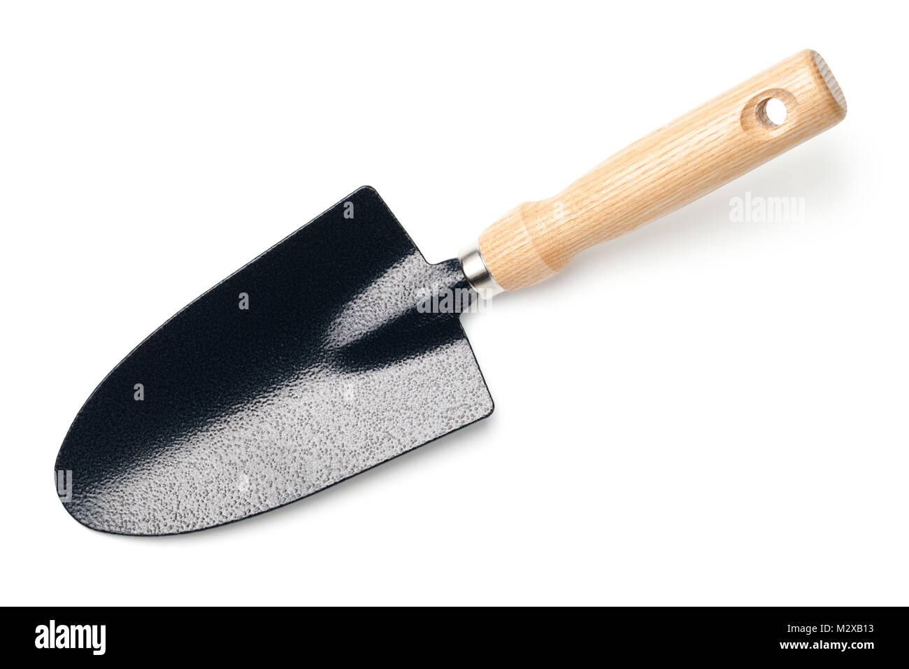 Garden shovel isolated on white background. Top view Stock Photo - Alamy