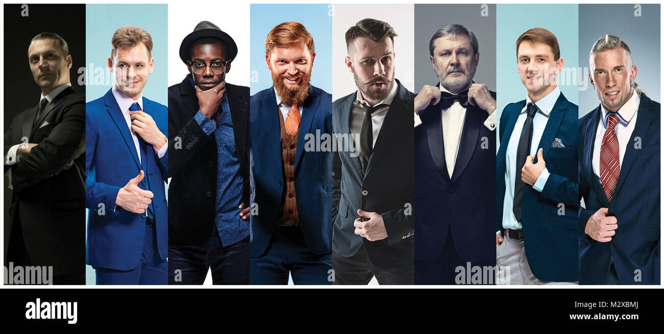 Positive emotions set collage hi-res stock photography and images - Alamy