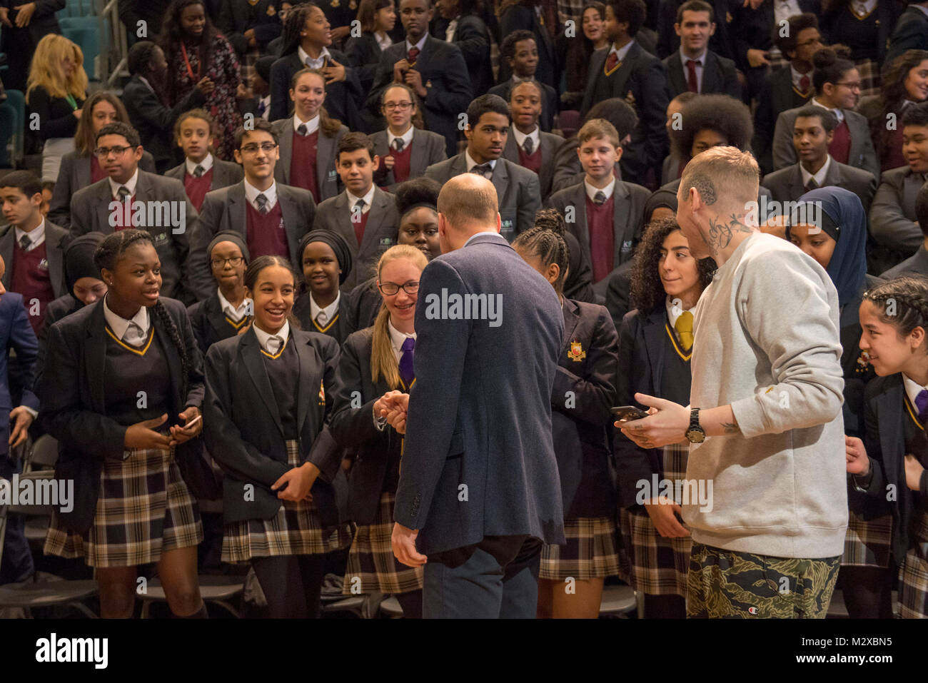 The Duke of Cambridge with rapper Professor Green, real name Stephen ...