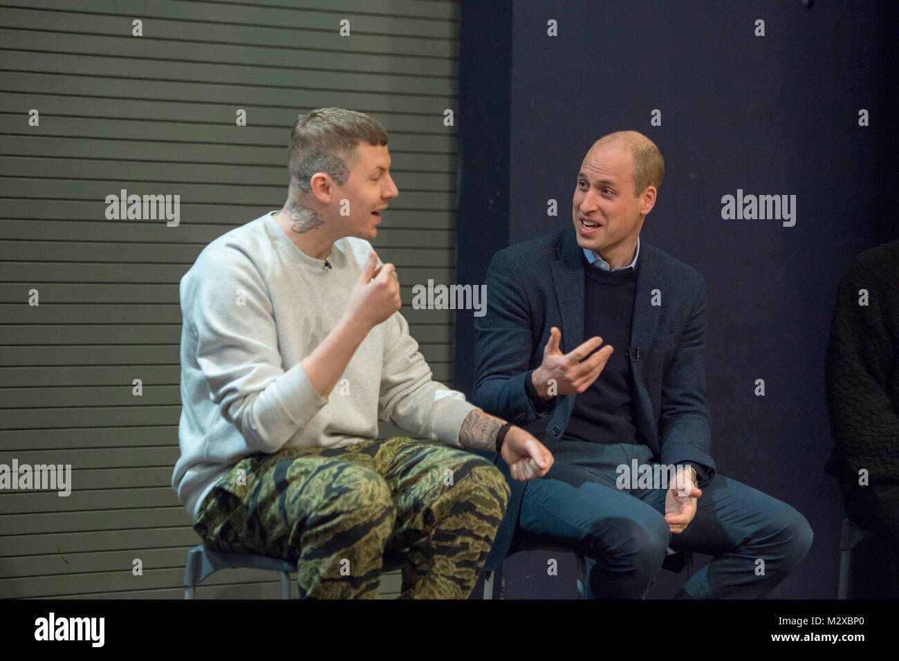 The Duke of Cambridge with rapper Professor Green, real name Stephen ...