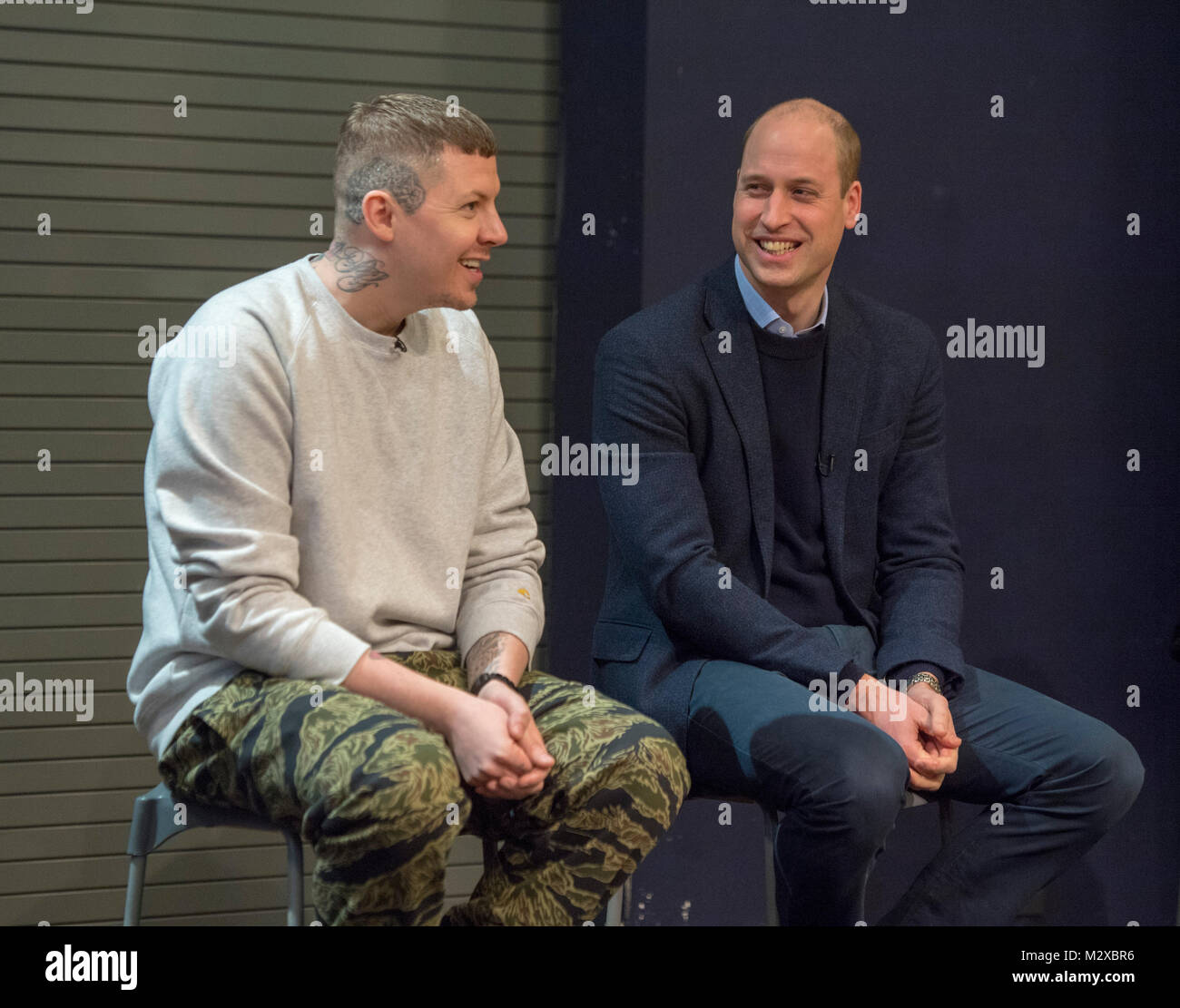 The Duke of Cambridge with rapper Professor Green, real name Stephen ...
