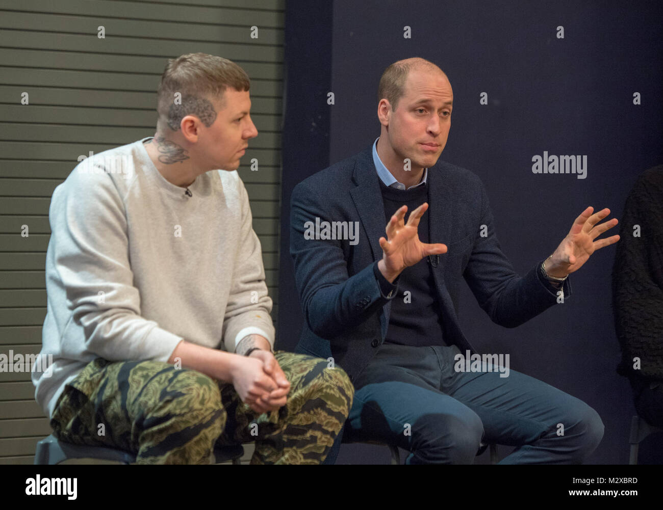 The Duke of Cambridge with rapper Professor Green, real name Stephen ...