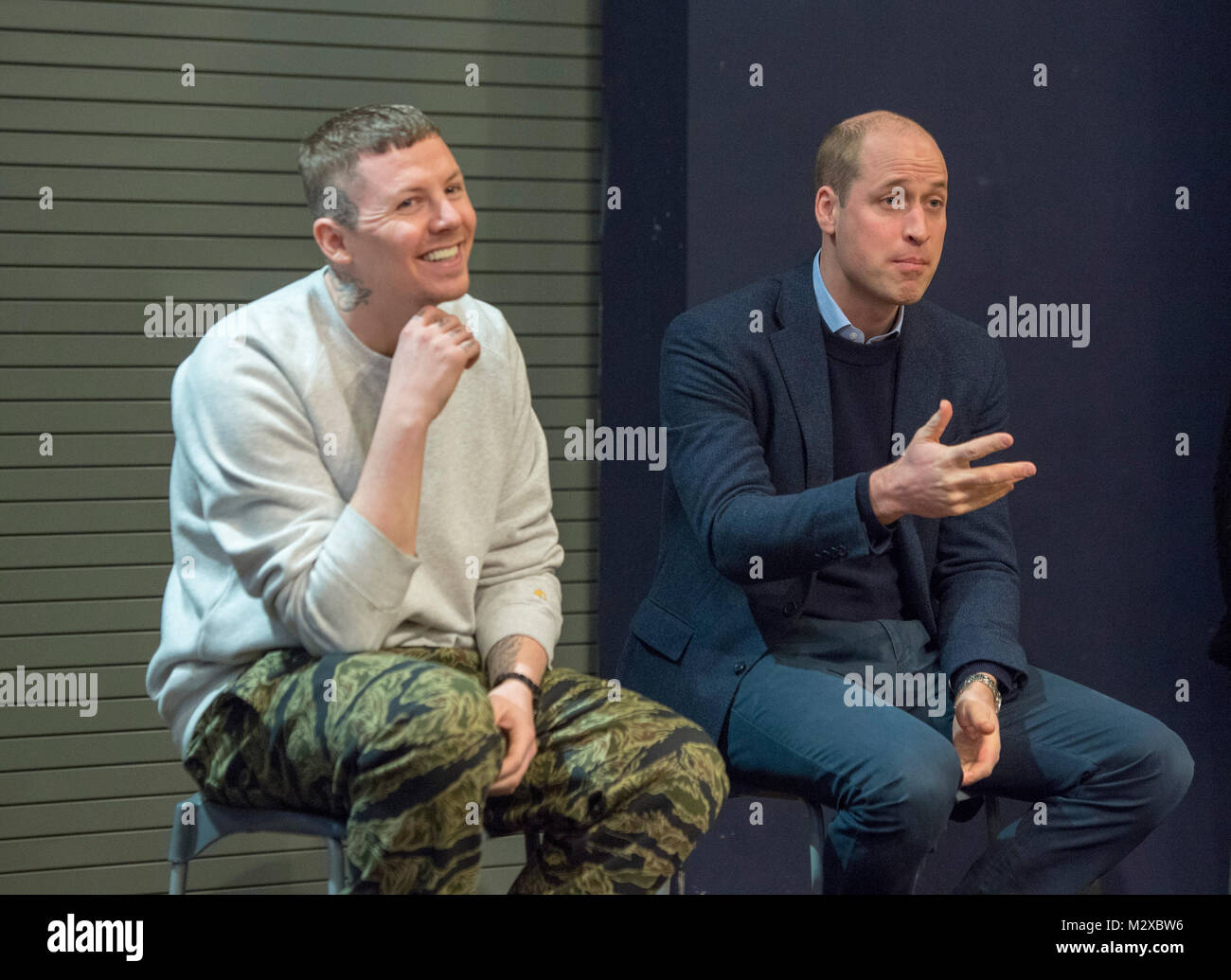 The Duke of Cambridge with rapper Professor Green, real name Stephen ...