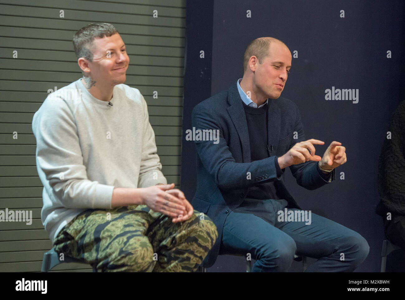 The Duke of Cambridge with rapper Professor Green, real name Stephen ...