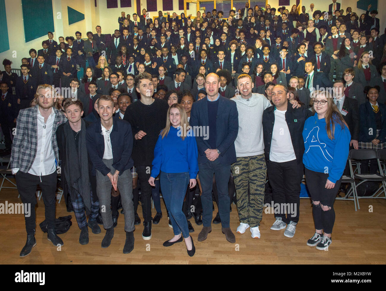 The Duke of Cambridge, with rapper Professor Green, real name Stephen ...