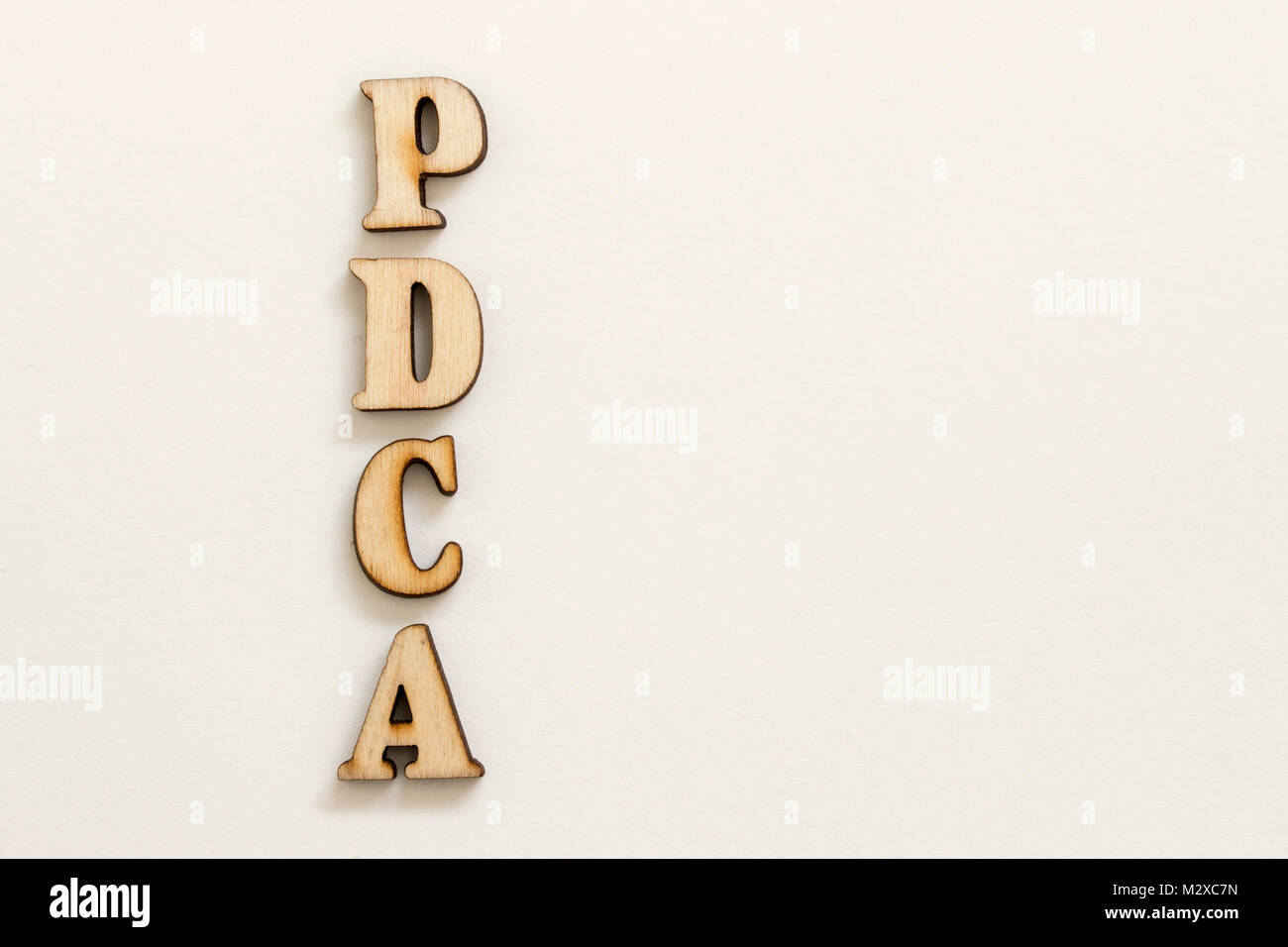 PDCA,Alphabet made with wooden board.plan-do-check-act cycle Stock ...