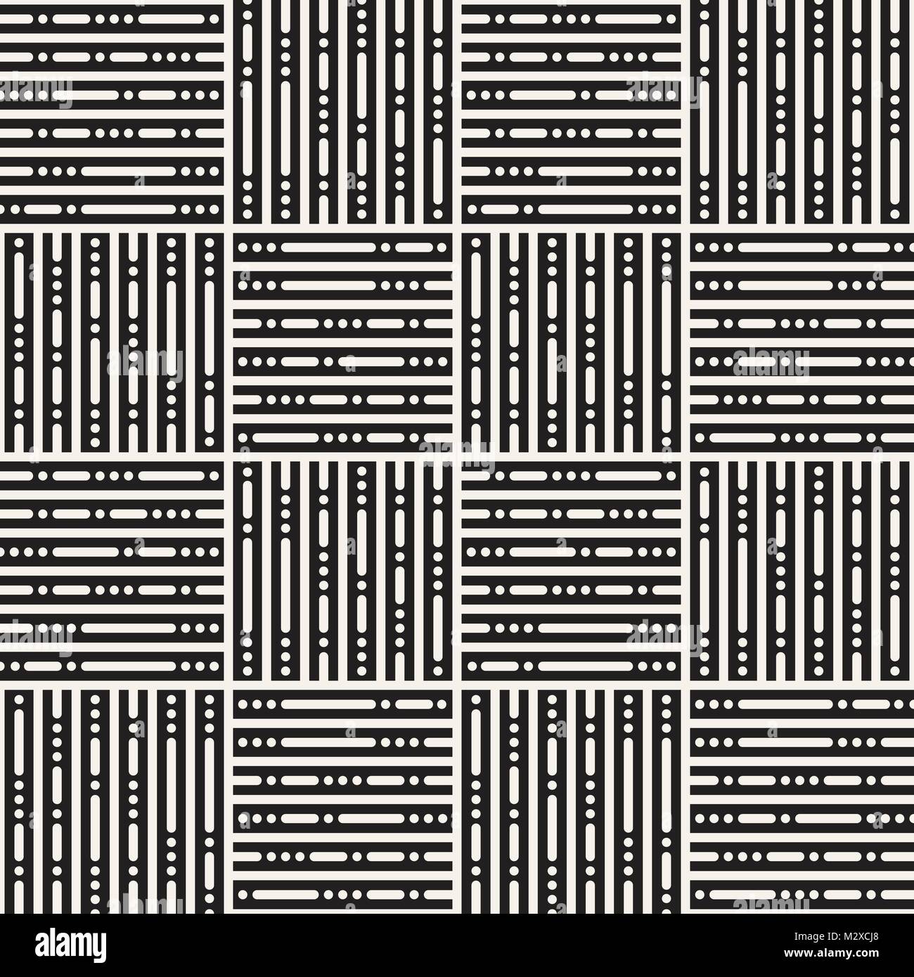 Vector seamless stripes pattern. Modern stylish texture with monochrome ...