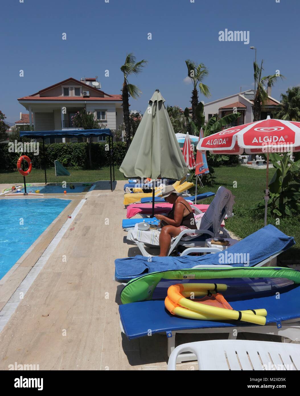 A local family run hotel and apartment business in calis ,turkey Stock ...