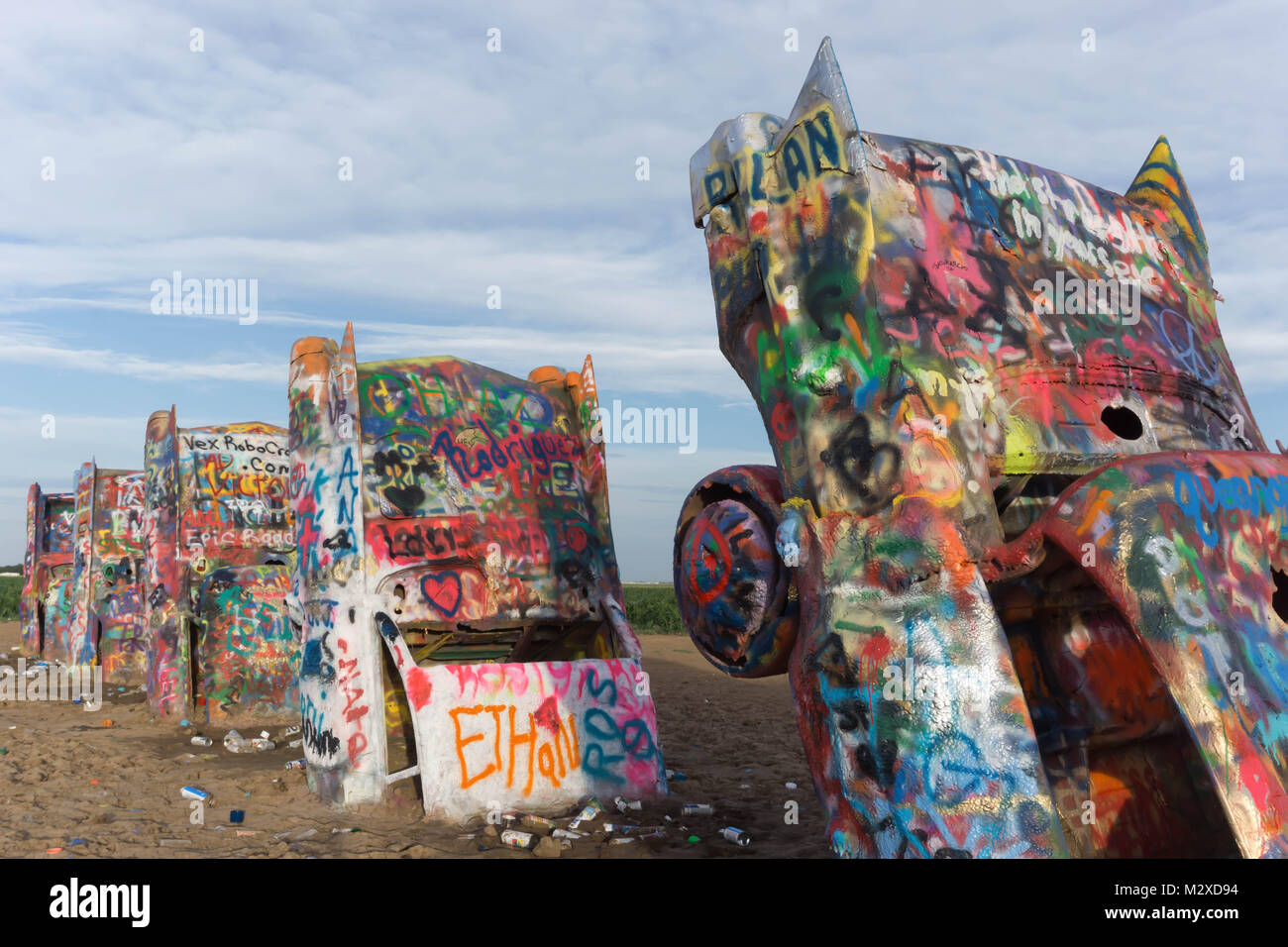 Cadillac Ranch in Amarillo in the Texas Panhandle Stock Photo - Alamy