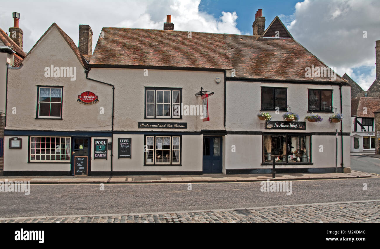Sandwich, Kent, No Name Shop, Pub and Tea Room, England Stock Photo - Alamy