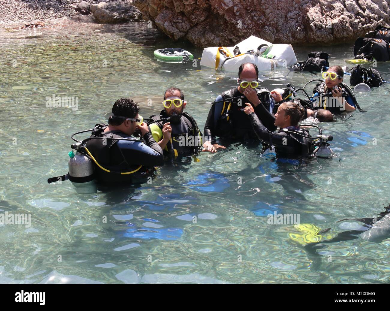 FETHIYE, TURKEY, 19TH JULY 2017: A diving boat with tourists for a days ...