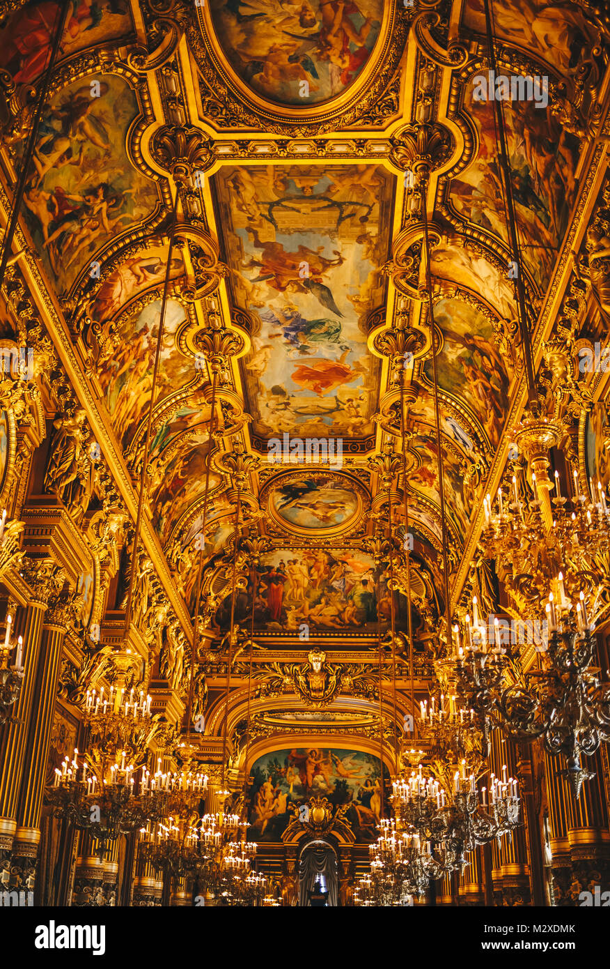 Paris, France - NOV 30, 2013: Interior of the Palais Garnier (Opera ...
