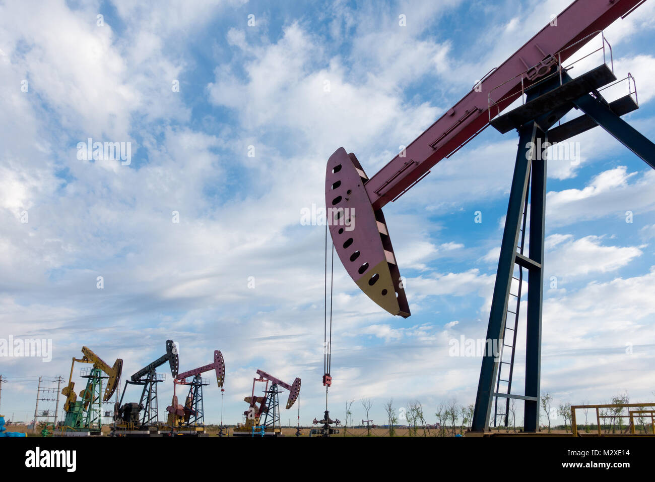 Daqing oil field of Heilongjiang Province Stock Photo - Alamy