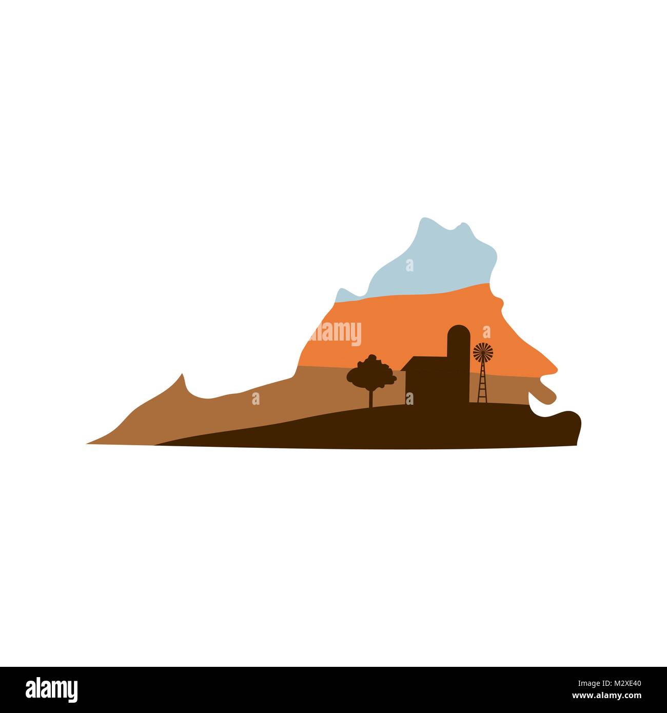 Virginia state tree Stock Vector Images - Alamy
