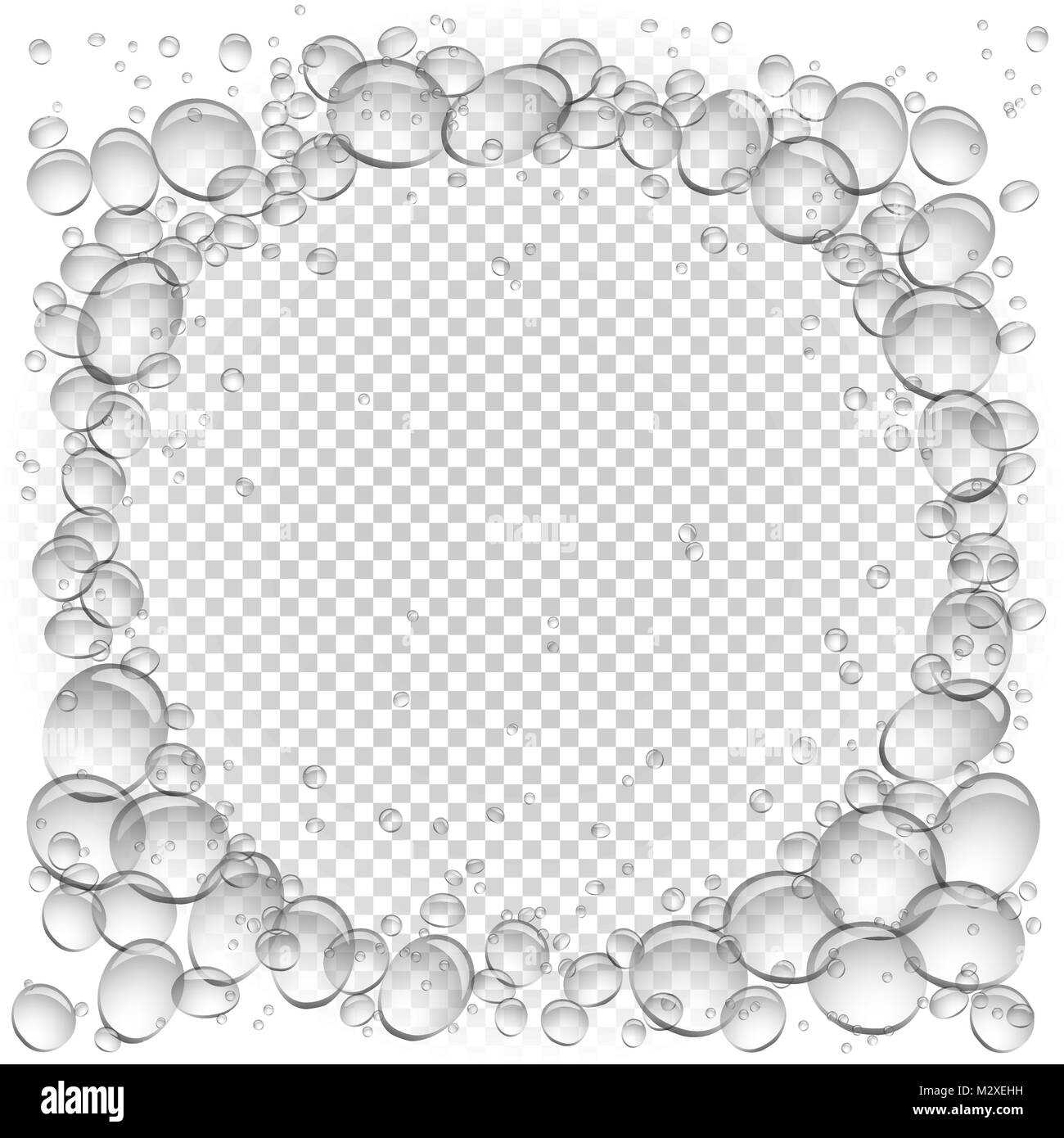 water bubbles circle frame transparent Stock Vector Image & Art - Alamy