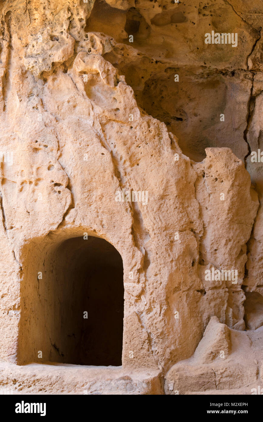 Cyprus, Pathos, hewn burial chambers at the Tombs of the Kings Stock ...